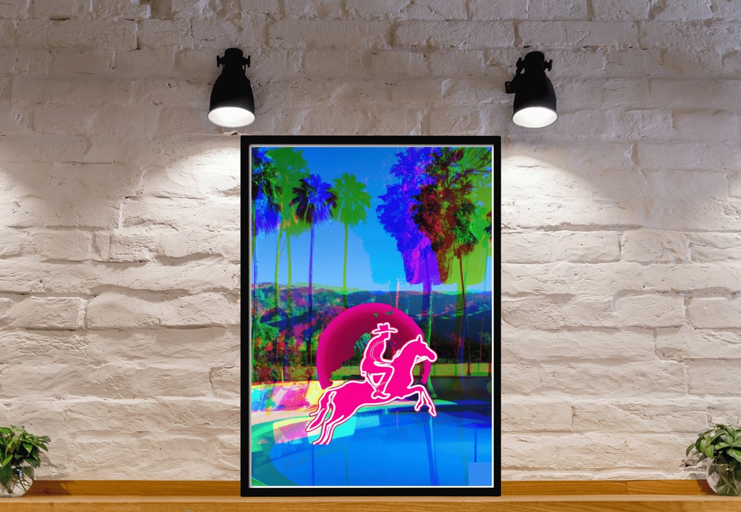 Pink Cowboy Palm Springs Trippy Palm Springs Palm Springs Desert Cowboy ...