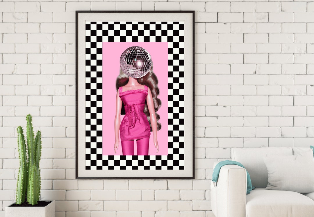 Preppy Pink Fashion Doll Disco Barbie Prints Business Barbie Digital ...
