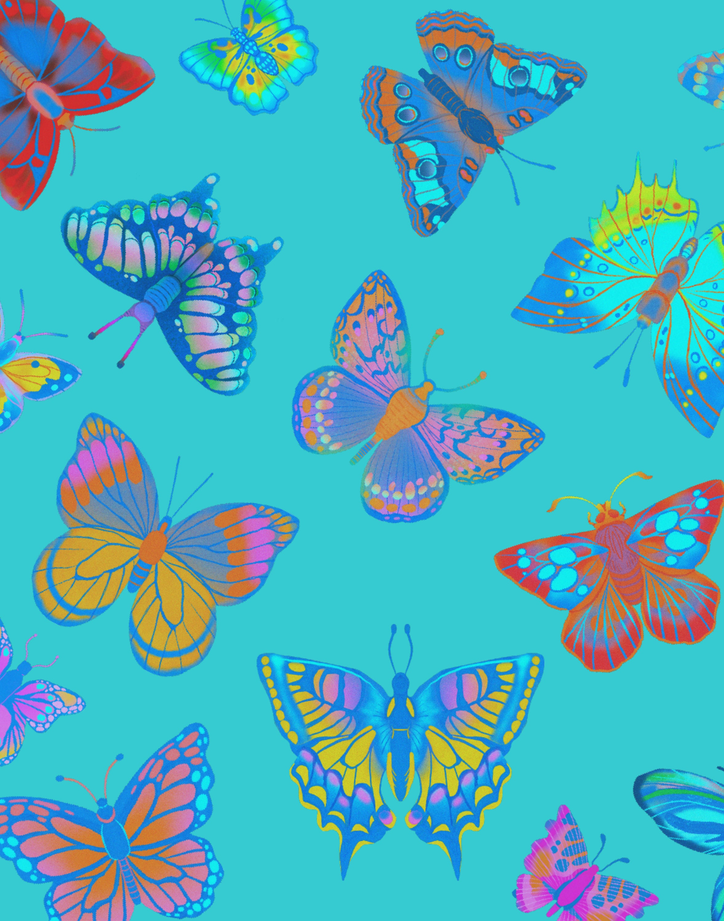 Butterfly Posters Butterfly Art Print Butterfly Wall Art Butterflies ...