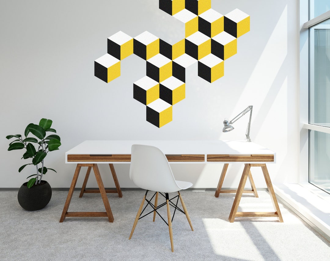 Acoustic Diamond Tile Adhesive Backed Sound Compression Panel Wall Tile ...