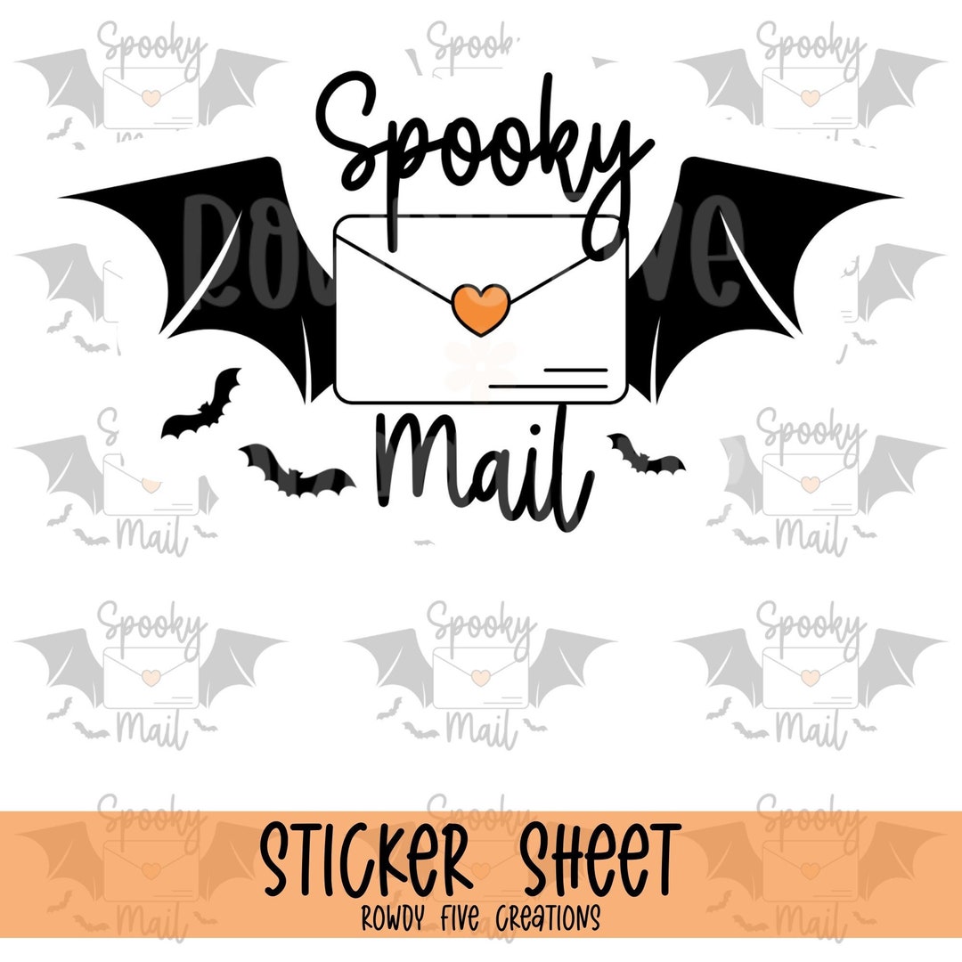 Spooky Mail Stickers, Happy Mail Stickers, Small Business Packaging ...
