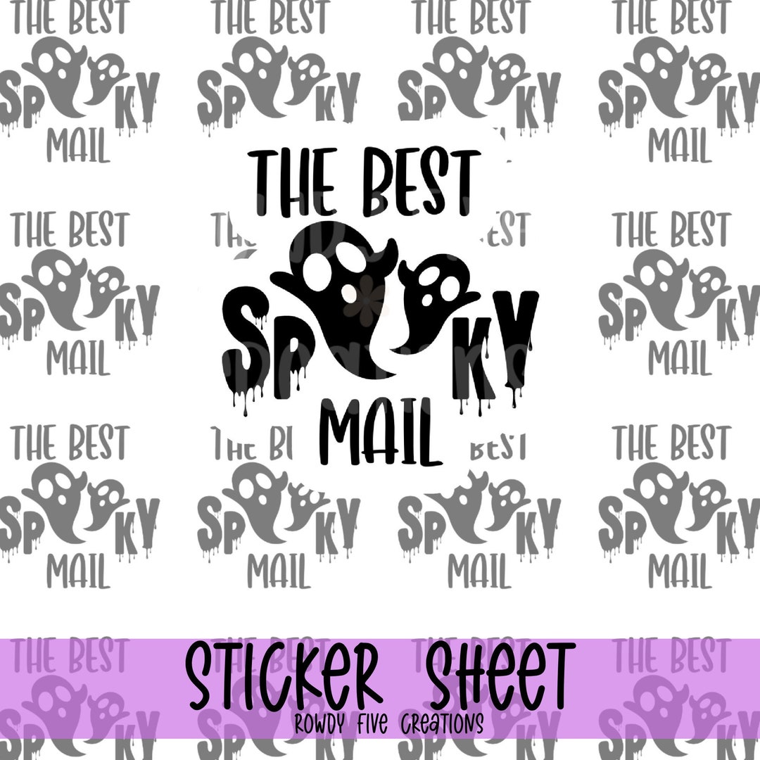 The Best Spooky Mail Stickers, Happy Mail Stickers, Small Business ...