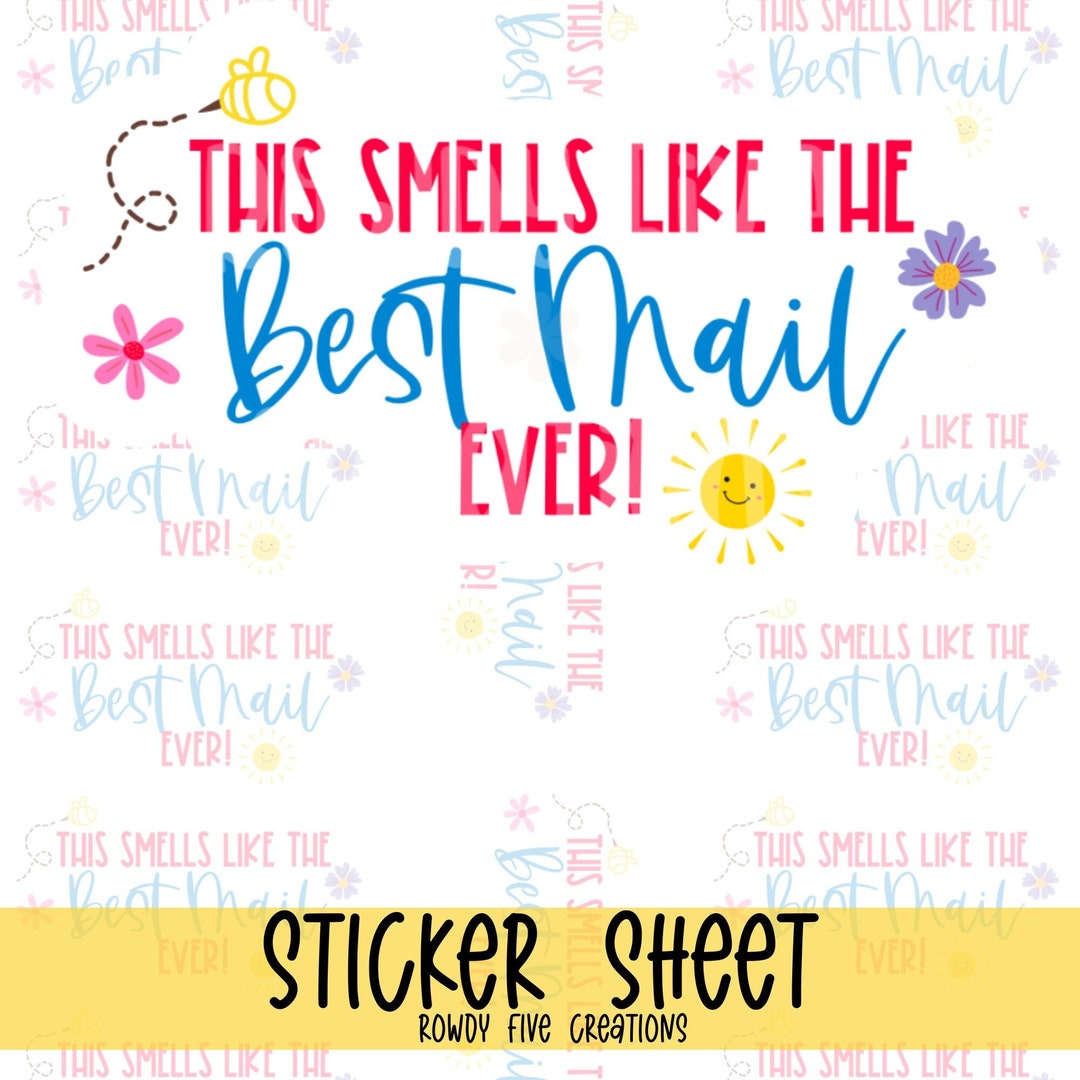 This Smells Like the Best Mail Ever Sticker Sheet, New Wax Melts ...