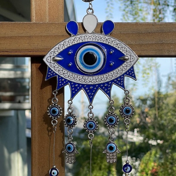Evil Eye Wind Chimes Outdoor - Etsy