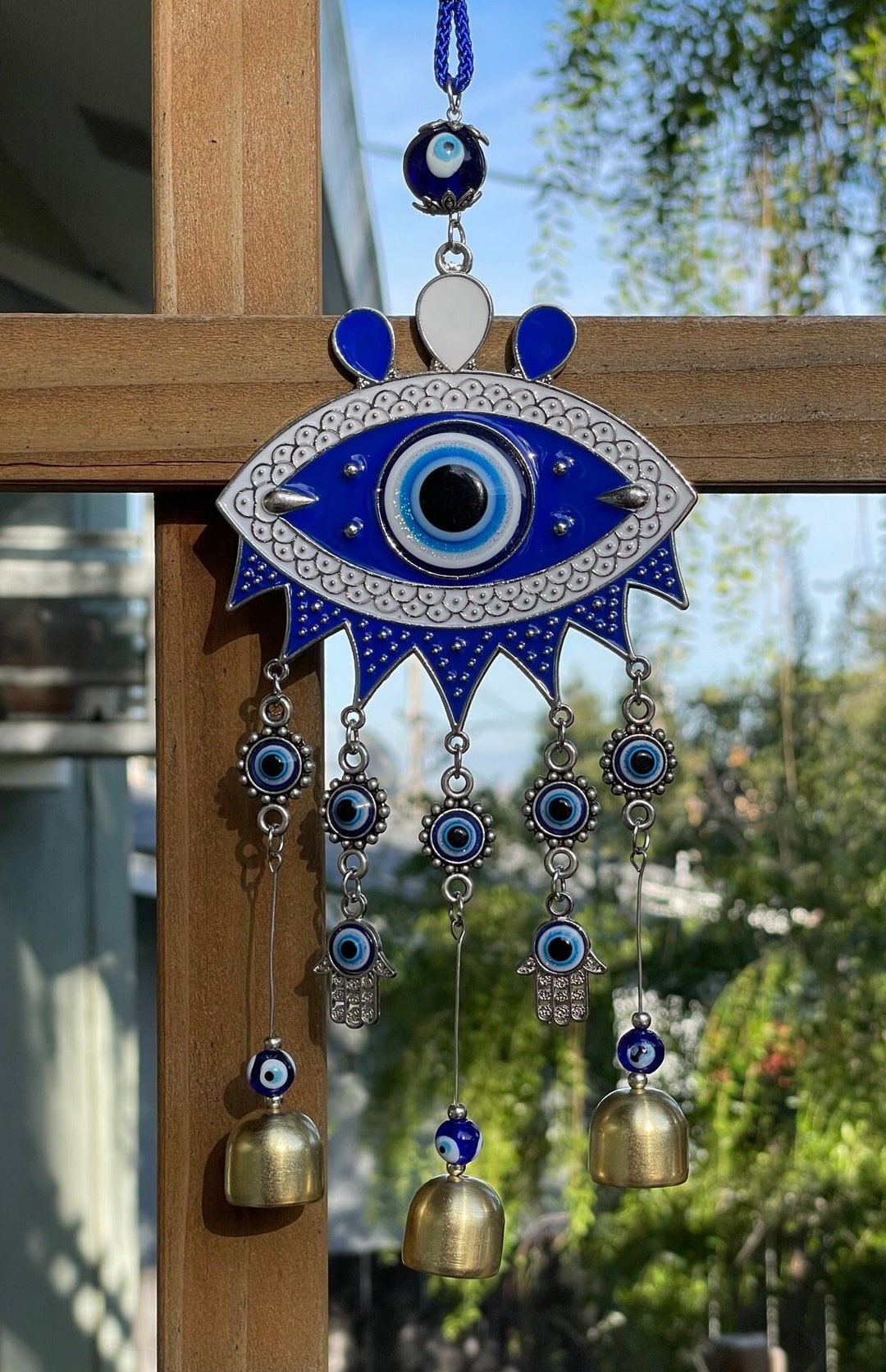 Evil Eye Windchime, Evil Eye, Wind Chime, Hamsa - Etsy