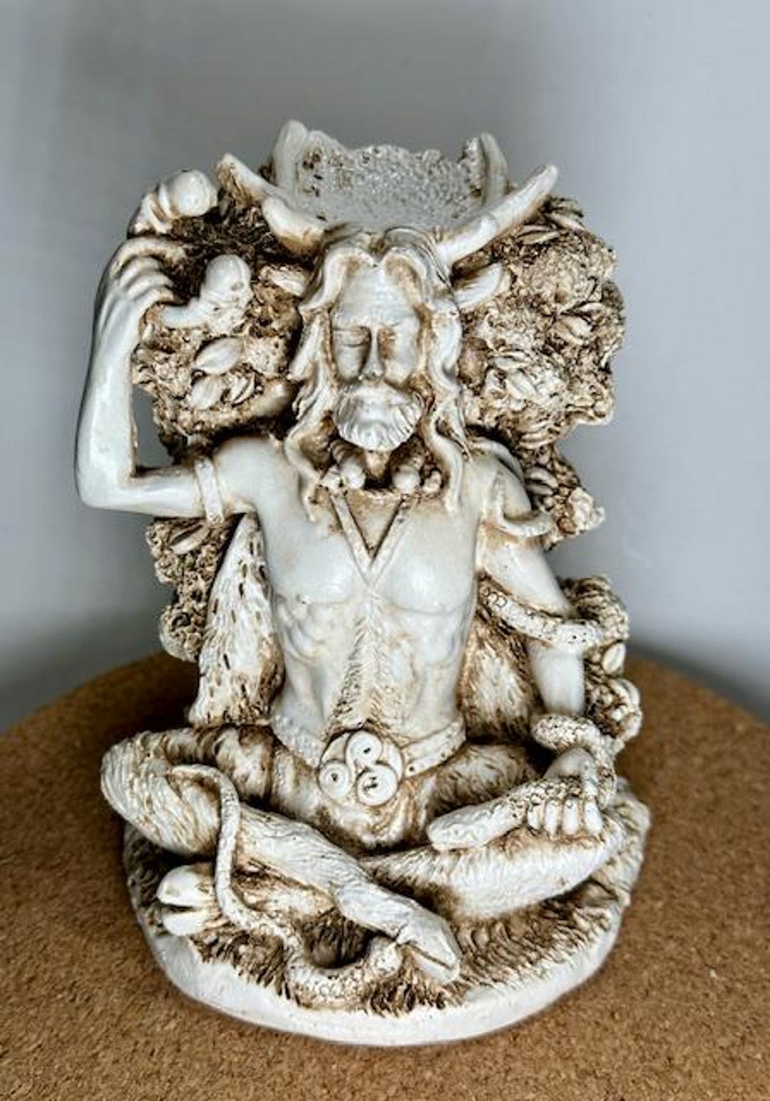 Satyr Sphere Holder, Half Man Half Goat Sphere Stand, Greek Mythology ...
