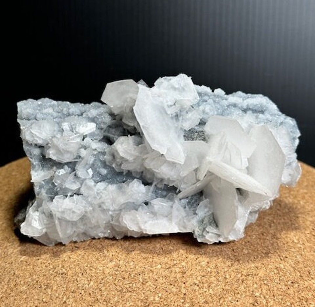 1.05lbs Blue Sphalerite With Rose Calcite, UV Reactive - Etsy