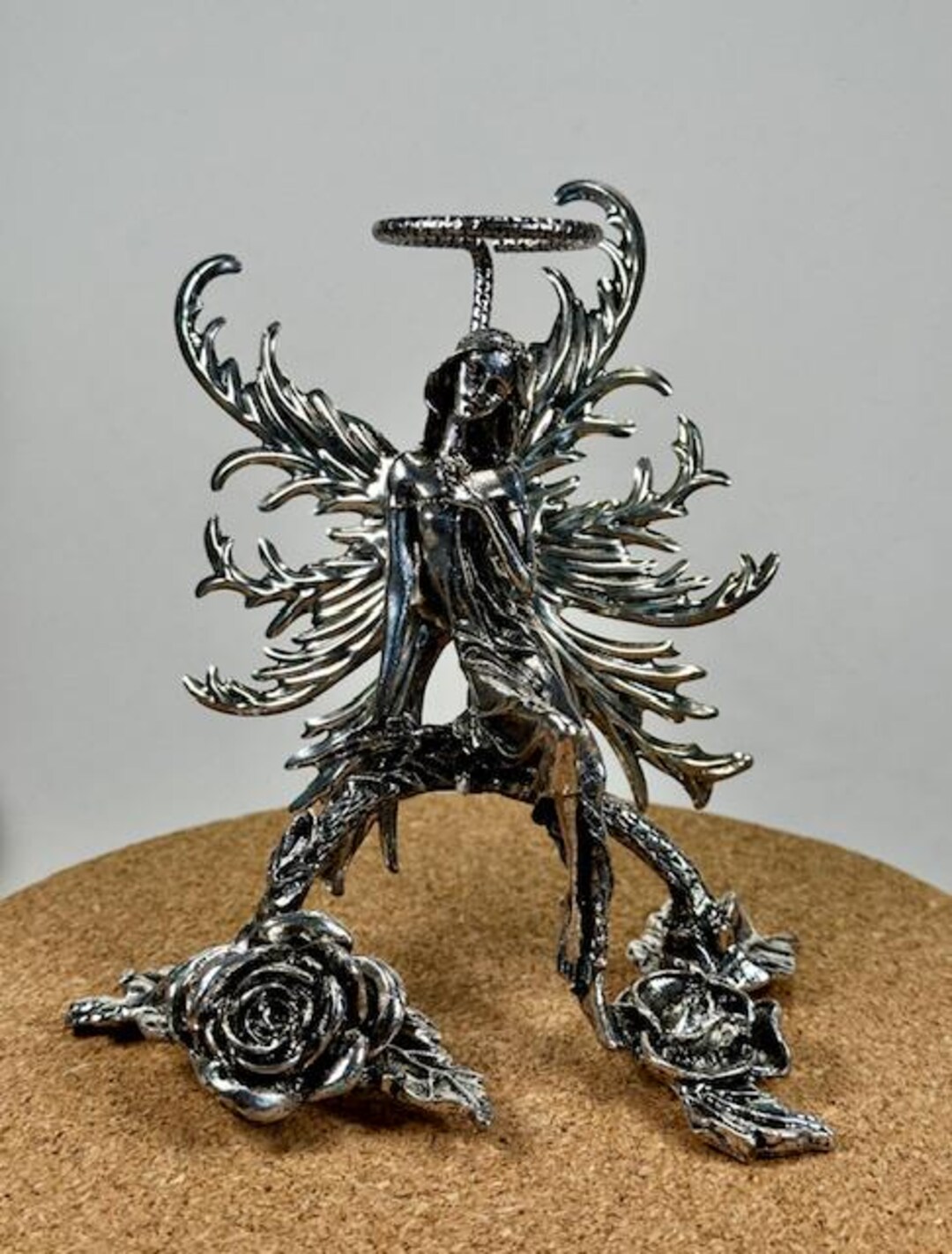 Metal Nature Fairy Sphere Holder, Sphere Stand, Angel - Etsy