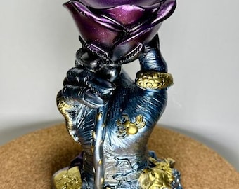 Witch Hand With Red Rose Sphere Holder, Witch, Rose Sphere Stand - Etsy