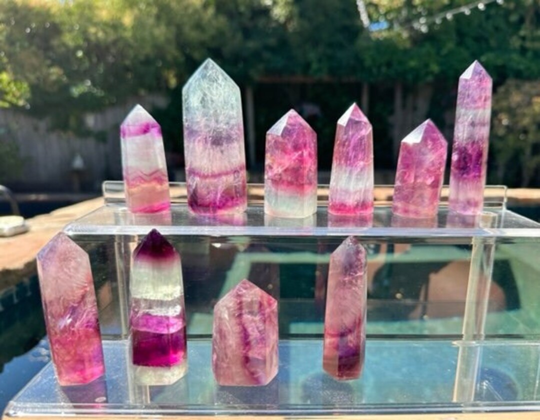 U Choose Watermelon Fluorite Towers, Rainbow Fluorite, Candy Fluorite ...