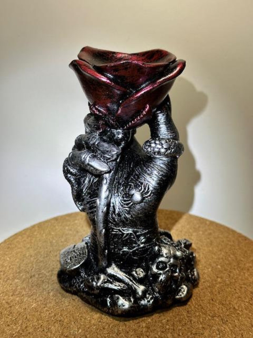 Witch Hand With Red Rose Sphere Holder, Witch, Rose Sphere Stand - Etsy