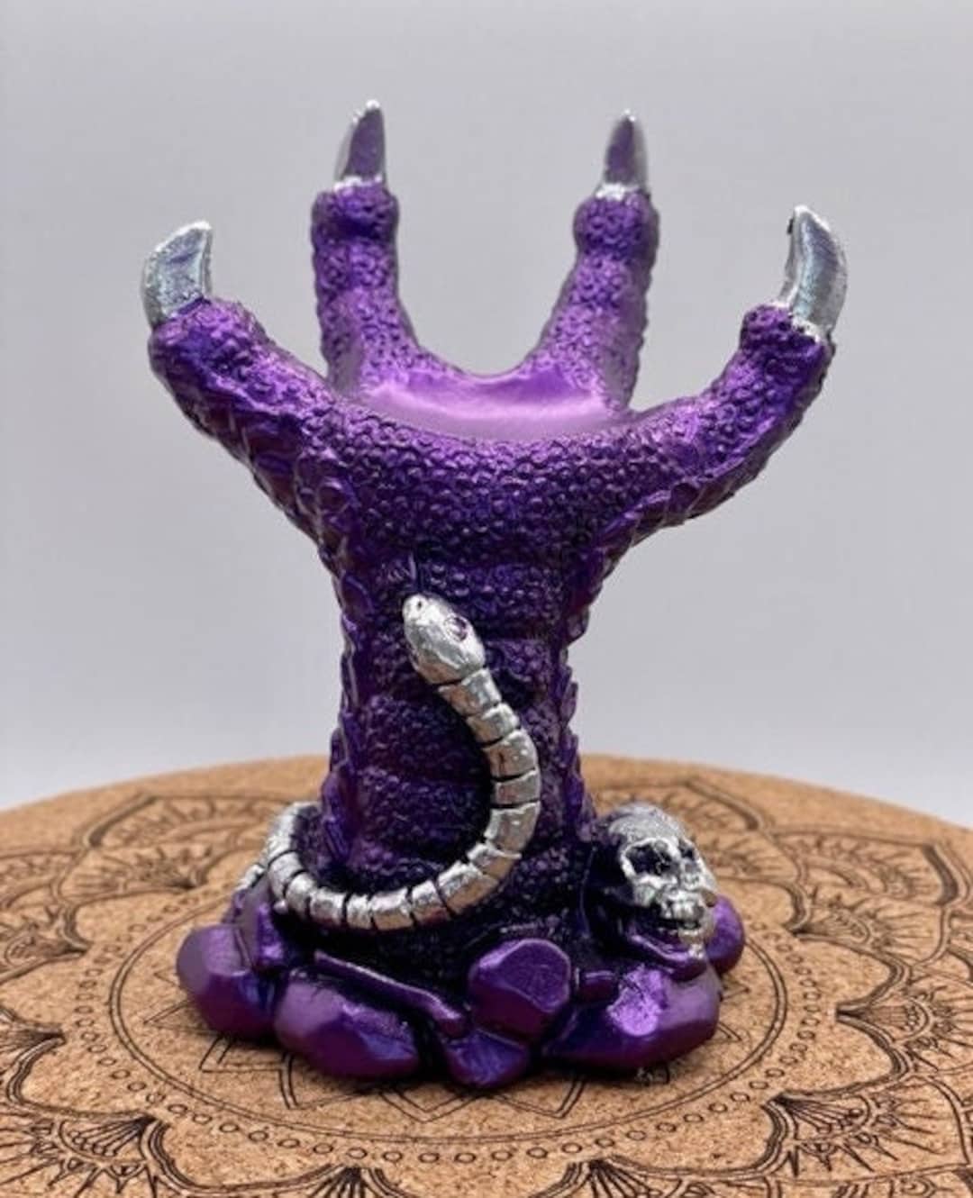 Black or Purple Dragon Claw Sphere Holder you Choose, Talon, Sphere ...