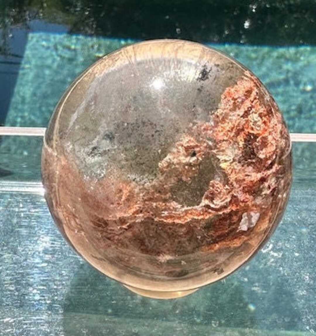 61mm Four Season's Garden Quartz Lodolite Sphere - Etsy