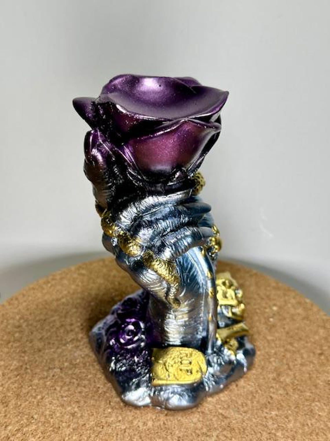 Witch Hand With Purple Rose Sphere Holder, Witch, Rose Sphere Stand - Etsy