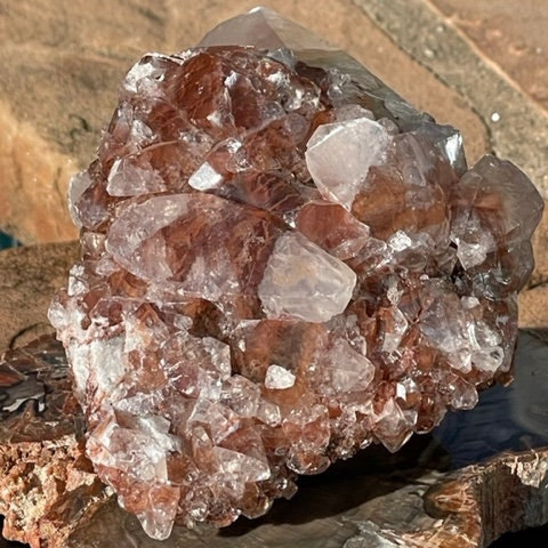 1.6lbs Red Diamond Calcite Crystal, Red Phantom, Diamond Calcite - Etsy