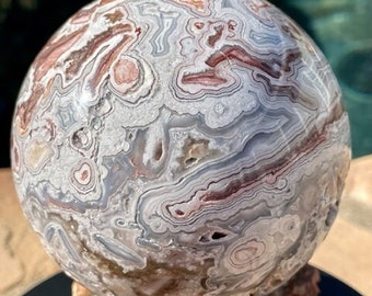 Crazy Lace Agate Sphere - Etsy