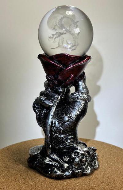 Witch Hand With Red Rose Sphere Holder, Witch, Rose Sphere Stand - Etsy