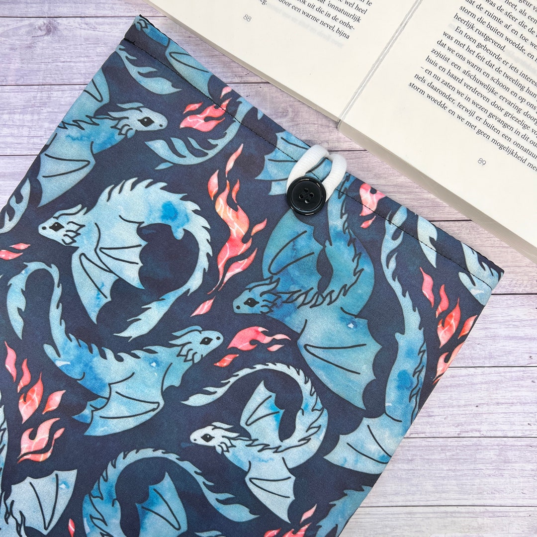 Blue Dragons Dark XXL Booksleeve, Hardcover, Paperback, Ipad, Notebook ...