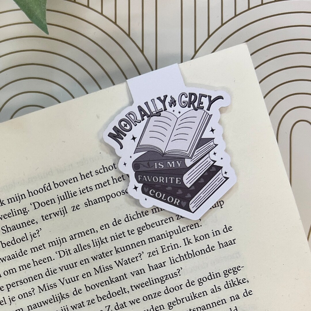 Morally Gray Magnetic Bookmark Smut Book Accessories Page Saver Page ...