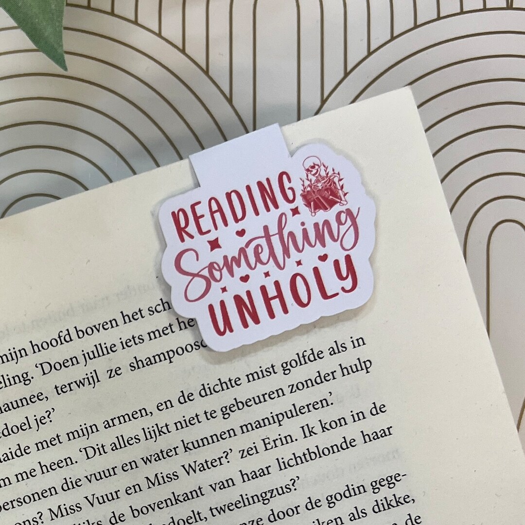 Reading Something Magnetic Bookmark Smut Book Accessories Page Saver ...
