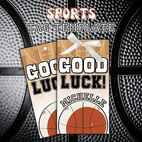 Basketball Treat Tags - Etsy