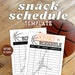 Editable Basketball Snack Sign up Sheet, Game Day Schedule Canva ...