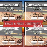 Running Award Certificate Editable Canva Template, Printable End of ...