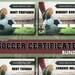 Editable Soccer Award Certificates, Award Ceremony Certificates, End of ...