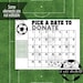 Editable Soccer Calendar Fundraiser Template | Clear the Board ...