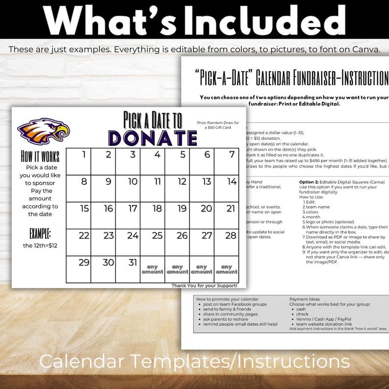 Sports Fundraiser Kit | Editable Canva Templates | Team Fundraising ...
