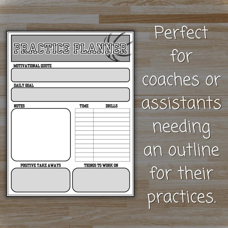 Basketball Practice Planner, Coach Planner, Basketball Season ...