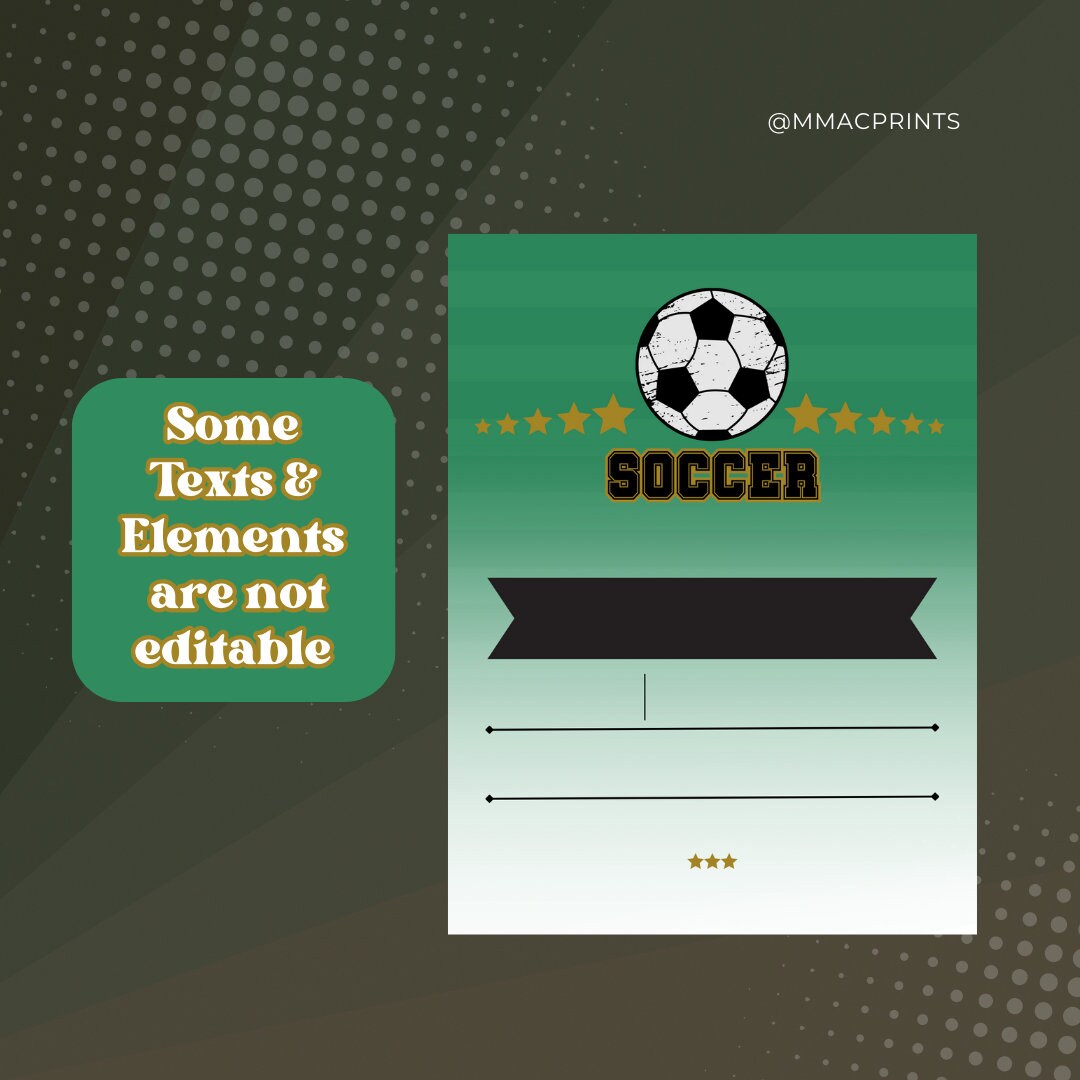 Custom Soccer Fundraiser Flyer, Printable Flyer, Canva Template, School ...