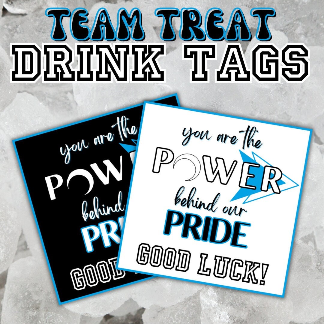 You Are the Power Behind Our Pride- Powerade Team Treat Tags-sports ...