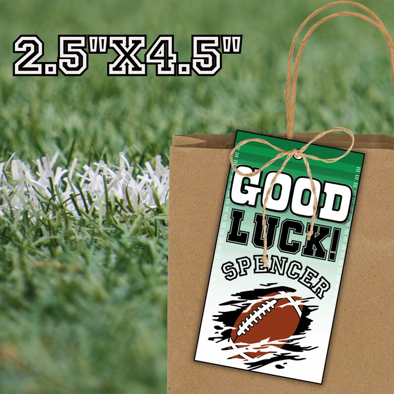 Football Treat Tags, Football Snack Tags, Football Goodie Bag Tags ...