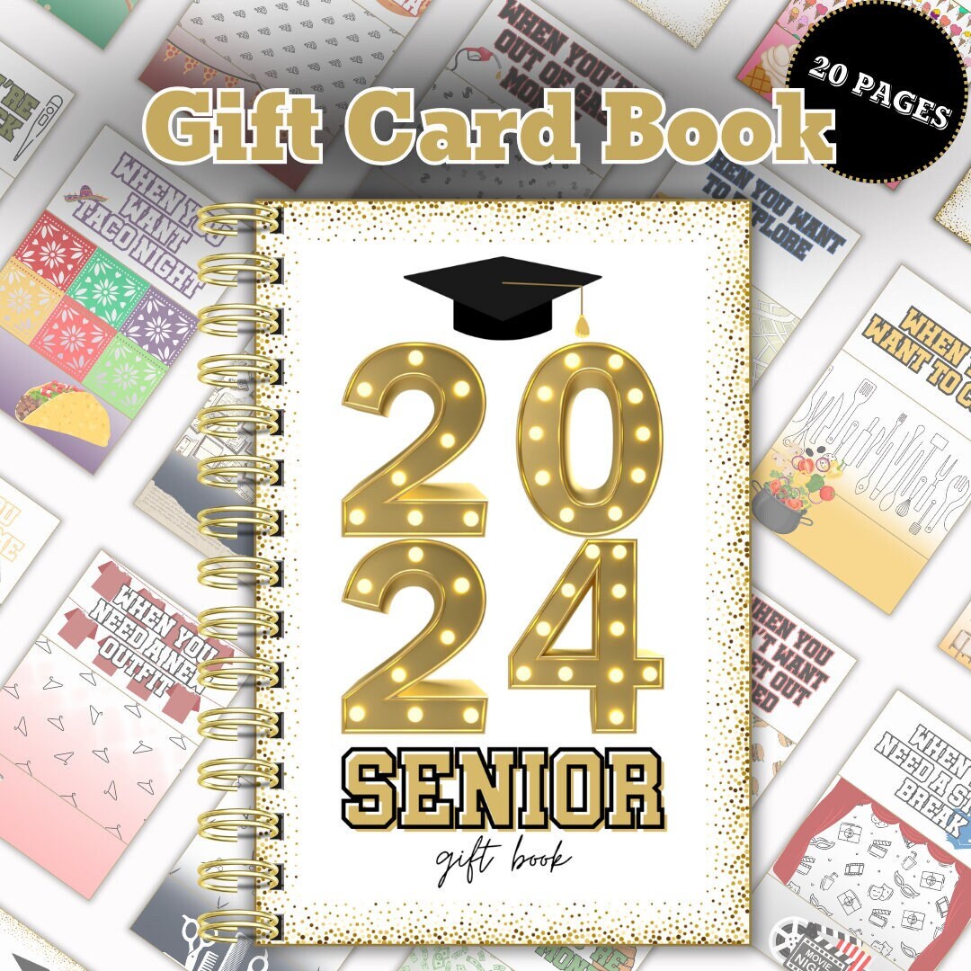 Printable College Gift Card Book, College Care Package, College Gift ...