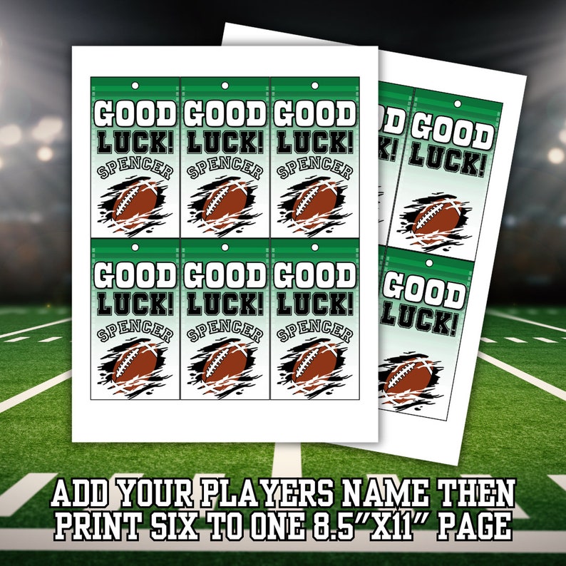 Football Treat Tags, Football Snack Tags, Football Goodie Bag Tags ...