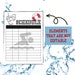 Editable Swim Team Snack Sign up Sheet, Swim Meet Schedule Canva ...