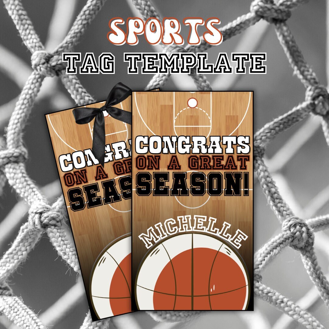 Basketball Treat Tags, Basketball Snack Tags,basketball Goodie Bag Tags ...