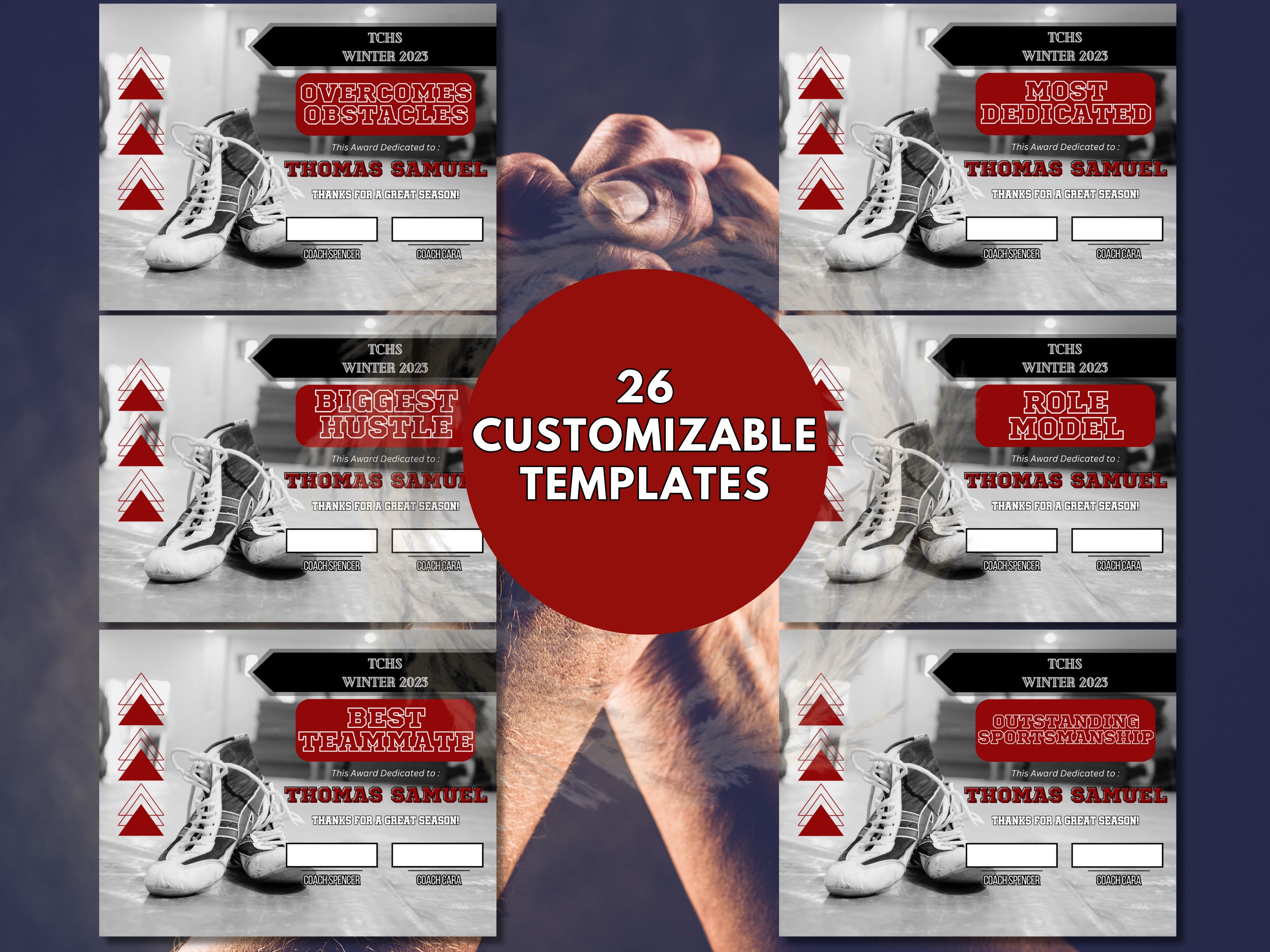 Editable Wrestling Award Certificates, Award Ceremony Certificates, End ...