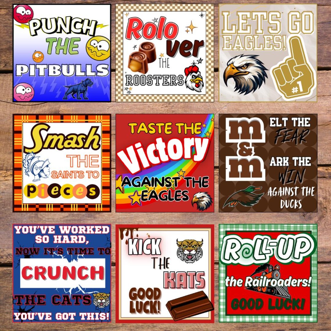 Sports Good Luck Tags Bundle, 10 EDITABLE Files Included, Competition ...