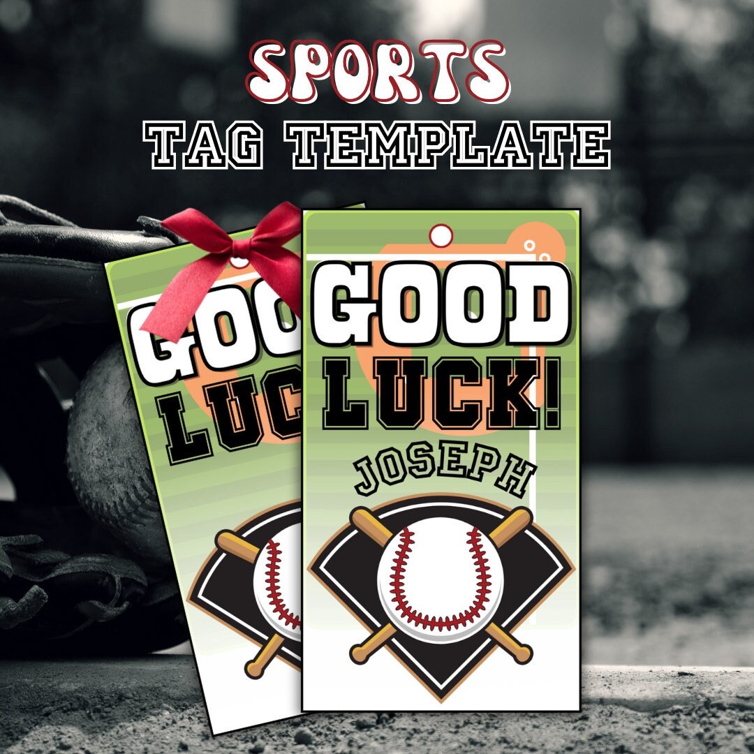 Baseball Treat Tags, Baseball Snack Tags, Baseball Goodie Bag Tags ...