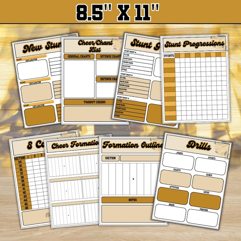 Cheer Coach Planner, Printable Cheer Planner, Cheer Season Planner ...