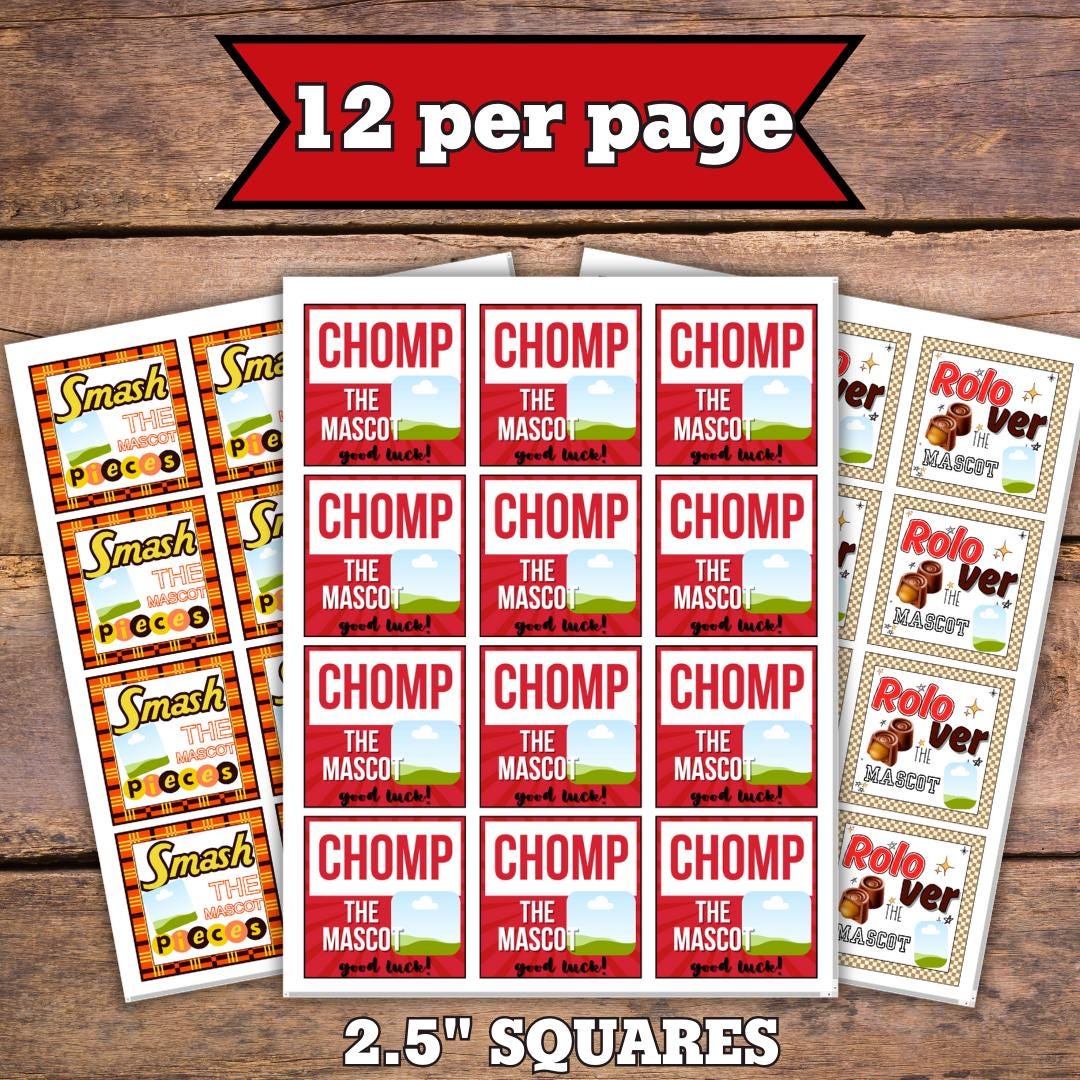 Sports Good Luck Tags Bundle, 10 EDITABLE Files Included, Competition ...