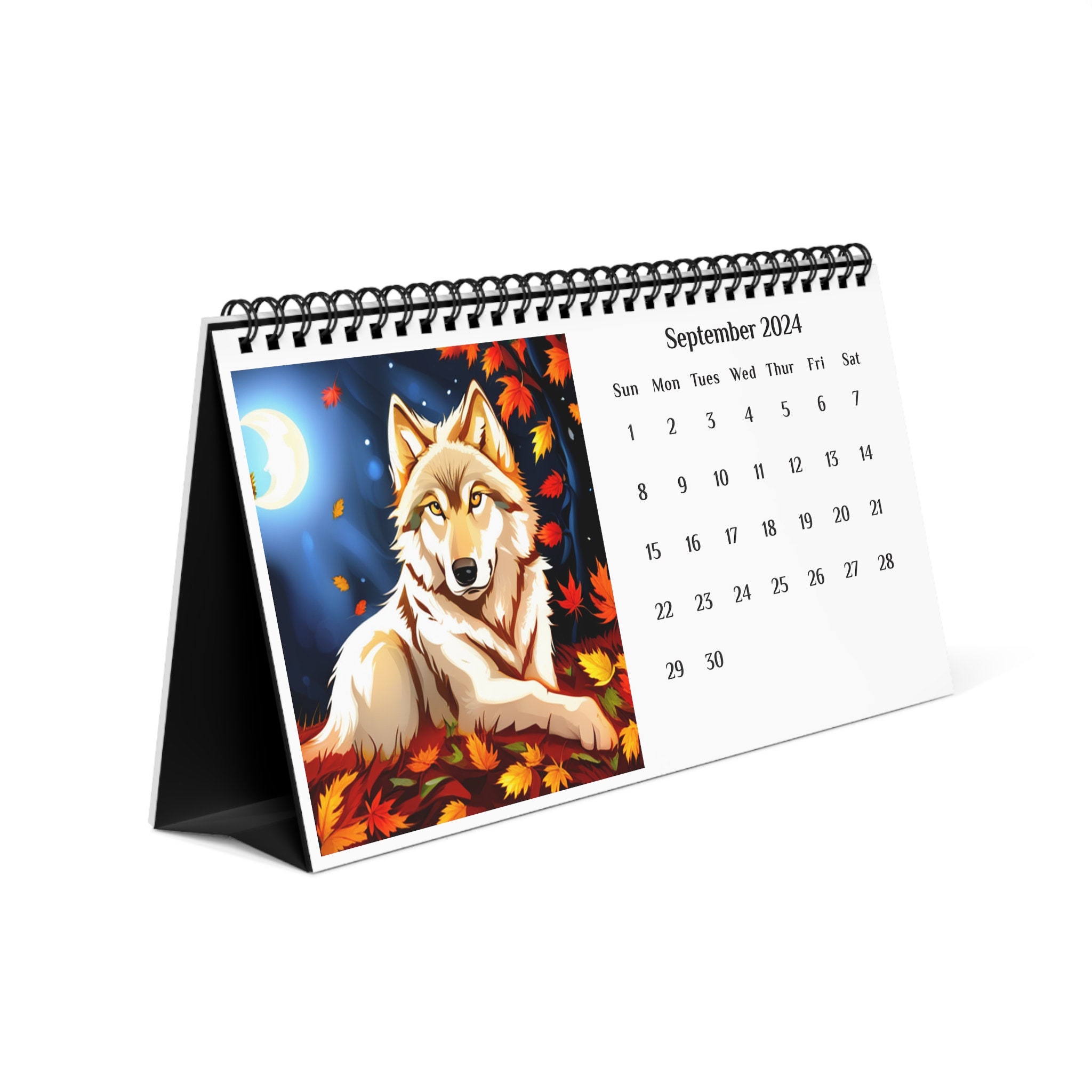 Wolf 2024 Desk Calendar sold by Faiza Rzayeva | SKU 94978452 | 30% OFF ...