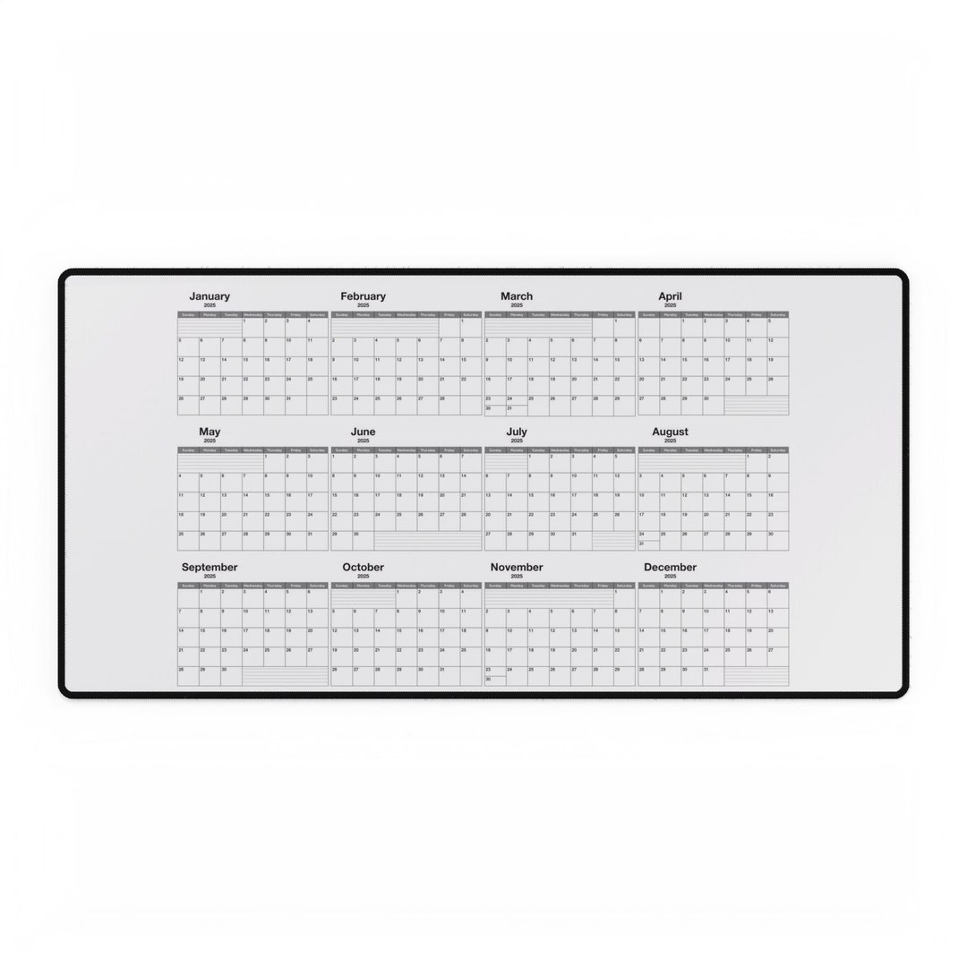 Buy 2025 Year-at-a-glance Calendar Desk Mats Online in India - Etsy