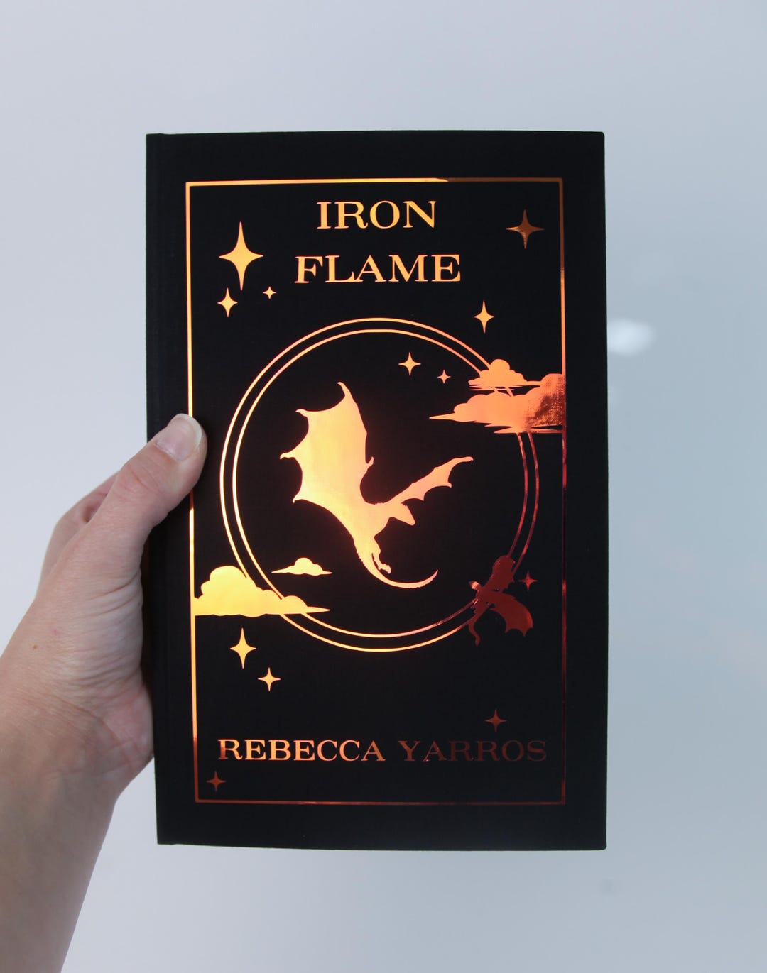 Iron Flame: Handmade Rebound Book, Special Edition, Black & Holographic ...