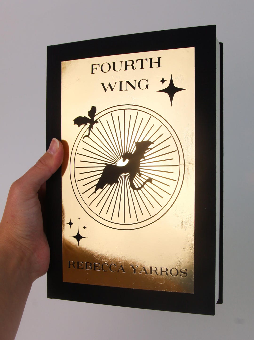 Fourth Wing: Handmade Rebound Book, Special Edition, Black & Gold Foil ...