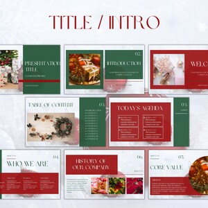 Christmas Webinar Presentation Template: Animated Canva Slides (digital ...