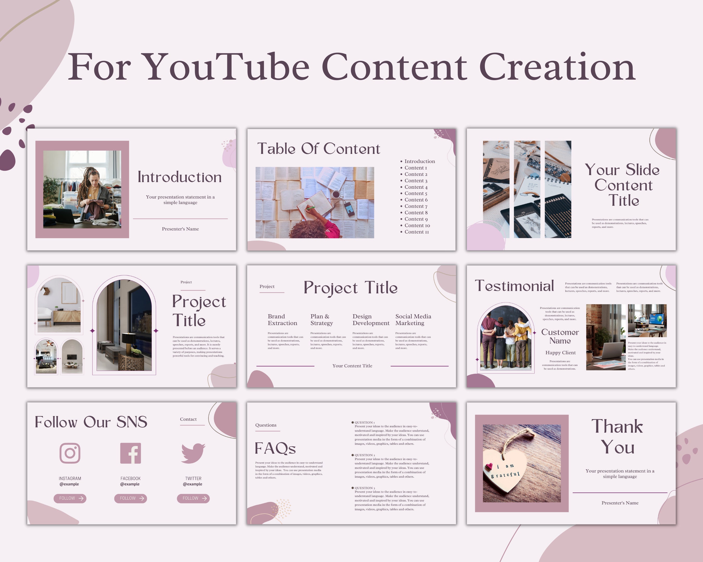 Webinar Slide Deck Canva Template for Marketing Project and E - Etsy