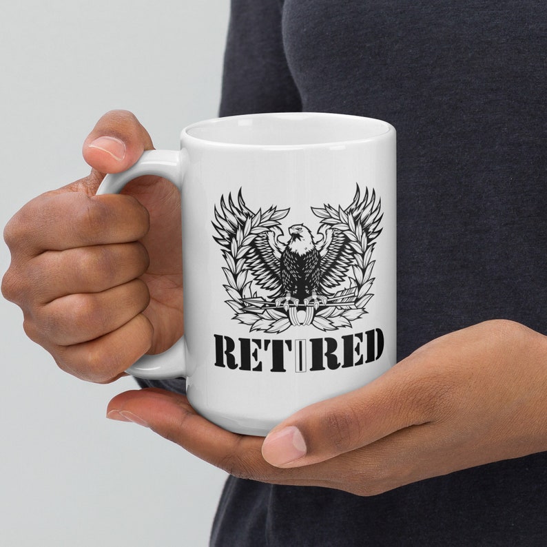 Custom Army Warrant Officer Eagle Rising CW5 Retired Coffee Mug Warrant ...